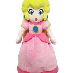 Little Buddy Super Mario All Star Collection 1418 Peach Stuffed Plush, 10",Multicolor