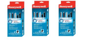 honeywell hrf-b2 filter b household odor & gas reducing pre-filter (3 pack)