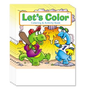 zoco - let's color - coloring books (25 bulk pack, without crayons) - goodie bag,stocking stuffers - party favors - games, puzzles, fun activities for kids