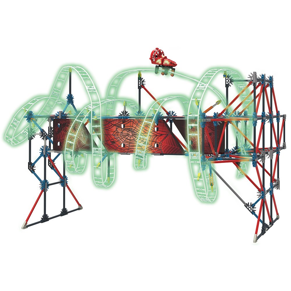 K'NEX Thrill Rides – Web Weaver Roller Coaster Building Set – 439 Pieces – Ages 9 and Up – Construction Educational Toy, Multicolor