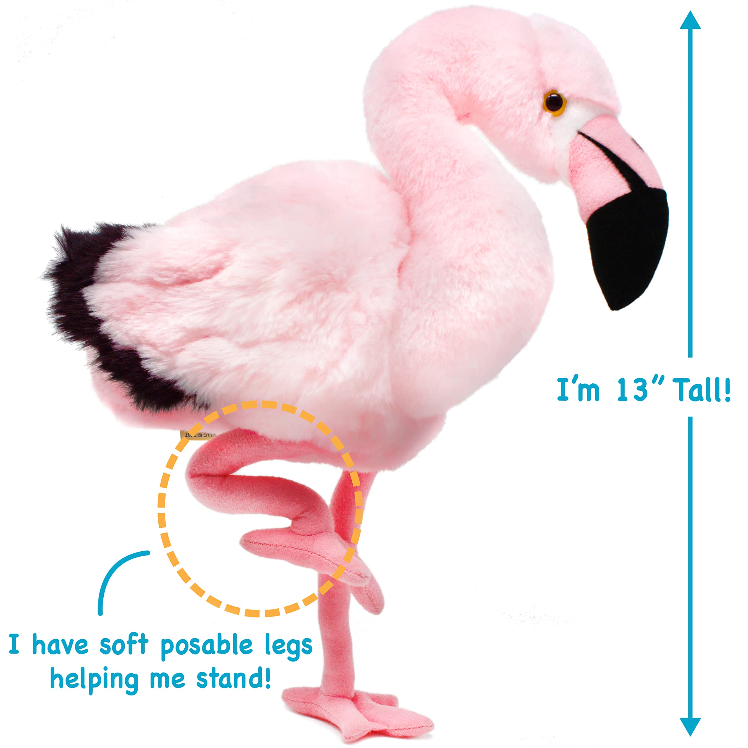 TigerHart Fay The Flamingo - 13 Inch Stuffed Animal Plush