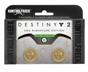 kontrolfreek destiny 2 cqc signature edition for xbox one controller | performance thumbsticks | 2 mid-rise | gold