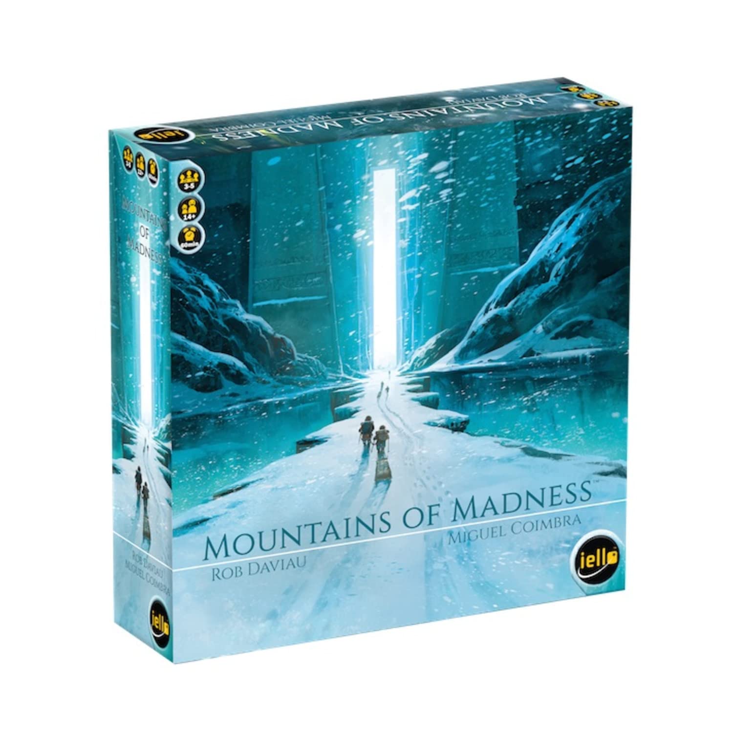 IELLO: Mountains of Madness, Strategy Board Game, Inspired By Popular Novel At the Mountains of Madness, 60 Minute Play Time, 3 to 5 Players, Ages 14 and Up