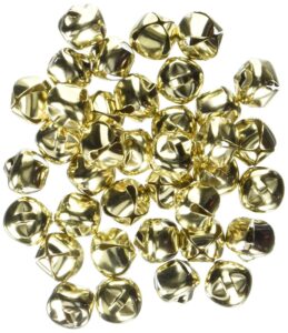 darice 48-piece gold bells, 1/2-inch (3 packs for total of 144 pieces)