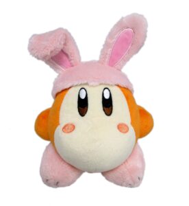 little buddy kirby's adventure all star collection-waddle dee rabbit stuffed plush dolls, 5.5, multi-colored