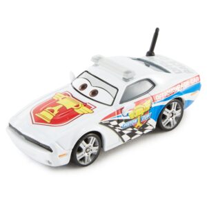 Disney Cars Toys Toys Pat Traxson Die-cast Vehicle, Miniature, Collectible Racecar Automobile Toys Based on Cars Toys Movies, For Kids Age 3 and Older, Multicolor, DXV80