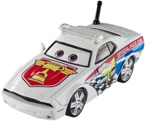 disney cars toys toys pat traxson die-cast vehicle, miniature, collectible racecar automobile toys based on cars toys movies, for kids age 3 and older, multicolor, dxv80