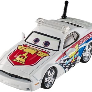 Disney Cars Toys Toys Pat Traxson Die-cast Vehicle, Miniature, Collectible Racecar Automobile Toys Based on Cars Toys Movies, For Kids Age 3 and Older, Multicolor, DXV80