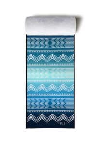 yeti yoga - the diamond yoga towel, lightweight slip-free yoga mat towel, 100% microfiber