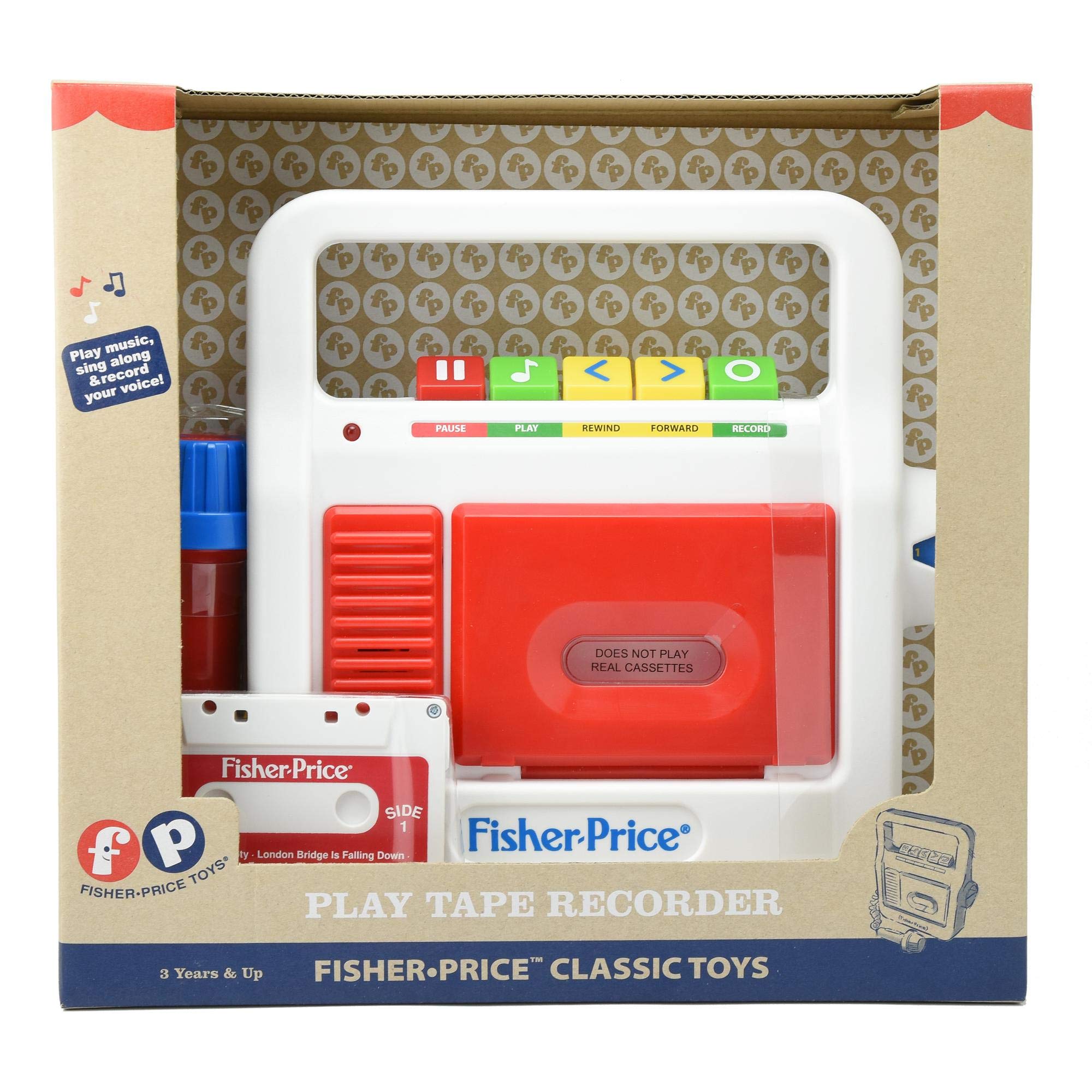 Fisher-Price Play Tape Recorder, 36 months to 180 months