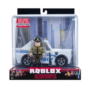 Roblox Action Collection - The Neighborhood of Robloxia Patrol Car Vehicle [Includes Exclusive Virtual Item]