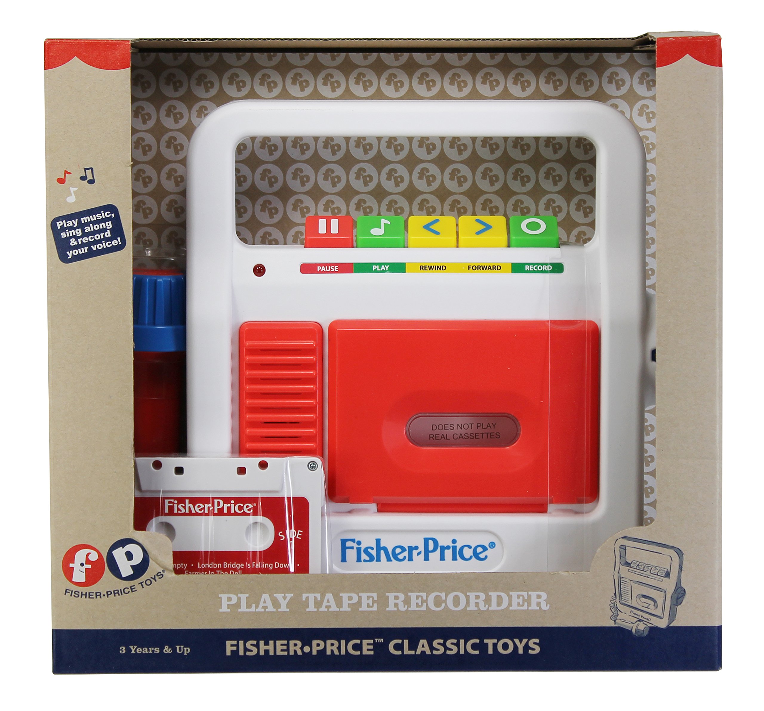 Fisher-Price Play Tape Recorder, 36 months to 180 months