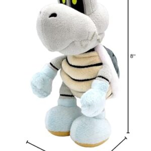 Little Buddy Super Mario All Star Collection 1598 Dry Bones Stuffed Plush, 8",Multi-Colored