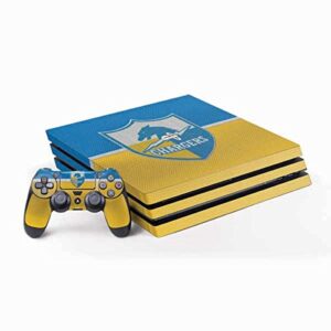 skinit decal gaming skin compatible with ps4 pro console and controller bundle - officially licensed nfl los angeles chargers vintage design