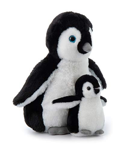 The Petting Zoo Softee Penguin Stuffed Animals, Mom and Baby, Gifts for Kids, Penguin Plush Toy 12 inches