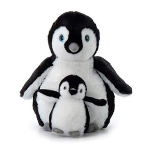 the petting zoo softee penguin stuffed animals, mom and baby, gifts for kids, penguin plush toy 12 inches