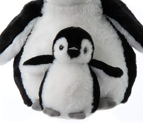 The Petting Zoo Softee Penguin Stuffed Animals, Mom and Baby, Gifts for Kids, Penguin Plush Toy 12 inches