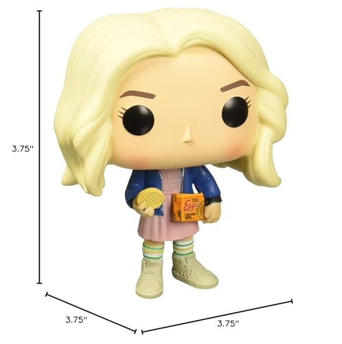 Funko POP [Stranger Things] - Eleven in Wig with Eggos Limited Edition Chase Pop! Vinyl Figure (Bundled with Compatible Pop Box Protector Case), Multicolor, 3.75 inches