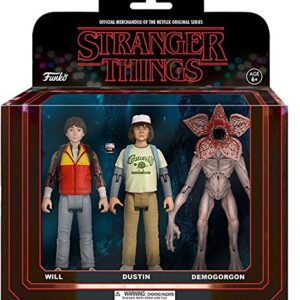 Funko Action Figure: Stranger Things 3 Pack - Pack 2, Will, Dustin, and Demogorgon Collectible