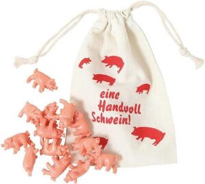 chess and games shop muba throw the pigs - pig dices game in a bag - roll your pigs - funny, party, family game