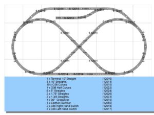 anna's siding track layout train pack 4' x 8' o gauge