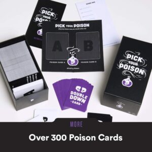 Pick Your Poison Party Game - The “What Would You Rather Do?” Family Card Game - for Kids, Adults, and Families, Great for a Halloween Party or a Fun Game Night with Friends