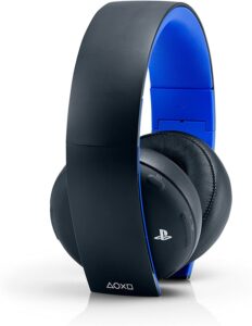 playstation gold wireless stereo headset - jet black (renewed)