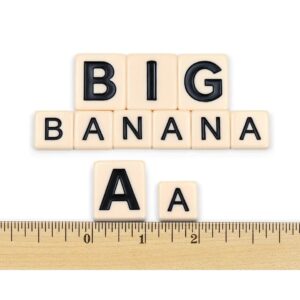 Big Letter BANANAGRAMS: Family Word Game With Easy To See And Handle Letter Tiles