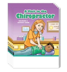 zoco - a visit to the chiropractor's office - educational coloring books (25 bulk pack, without crayons) - chiropractor supplies - activities for kids