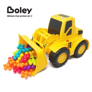 Boley Builders Large Bulldozer Front Loader Truck with Lights and Sounds - Kids Construction Toys and Vehicles for Toddlers Boys and Girls