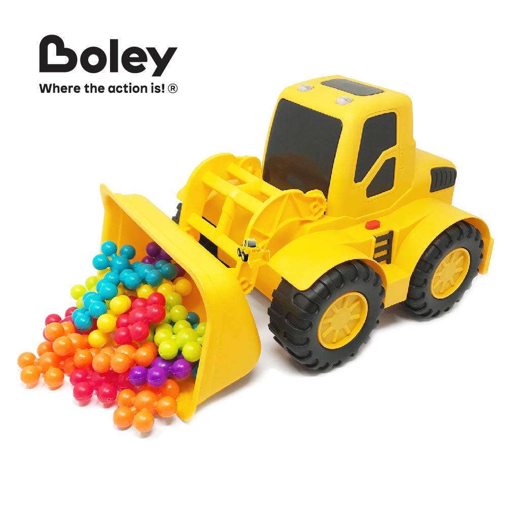 Boley Builders Large Bulldozer Front Loader Truck with Lights and Sounds - Kids Construction Toys and Vehicles for Toddlers Boys and Girls