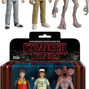 Funko Action Figure: Stranger Things 3 Pack - Pack 2, Will, Dustin, and Demogorgon Collectible