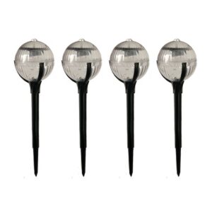 penfly led 4pcs solar power decorative landscape light night mood lamp home outdoor home garden yard pathway lawn grassland rgb color auto on/off