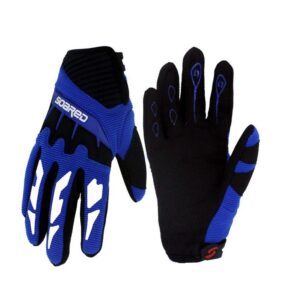 gtopart 50g kids long finger cycling gloves,skateboard gloves, roller skating gloves (blue, m)