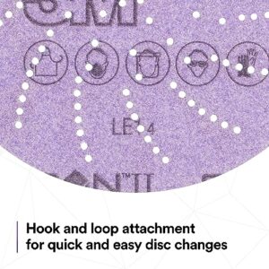 3M Xtract Cubitron II Hookit Clean Sanding Film Disc 775L, 220+, 5 in, Pack of 50 Hook and Loop Sanding Discs for Paint Preparation and Removal, General Sanding, Refining, Blending, and Featheredge