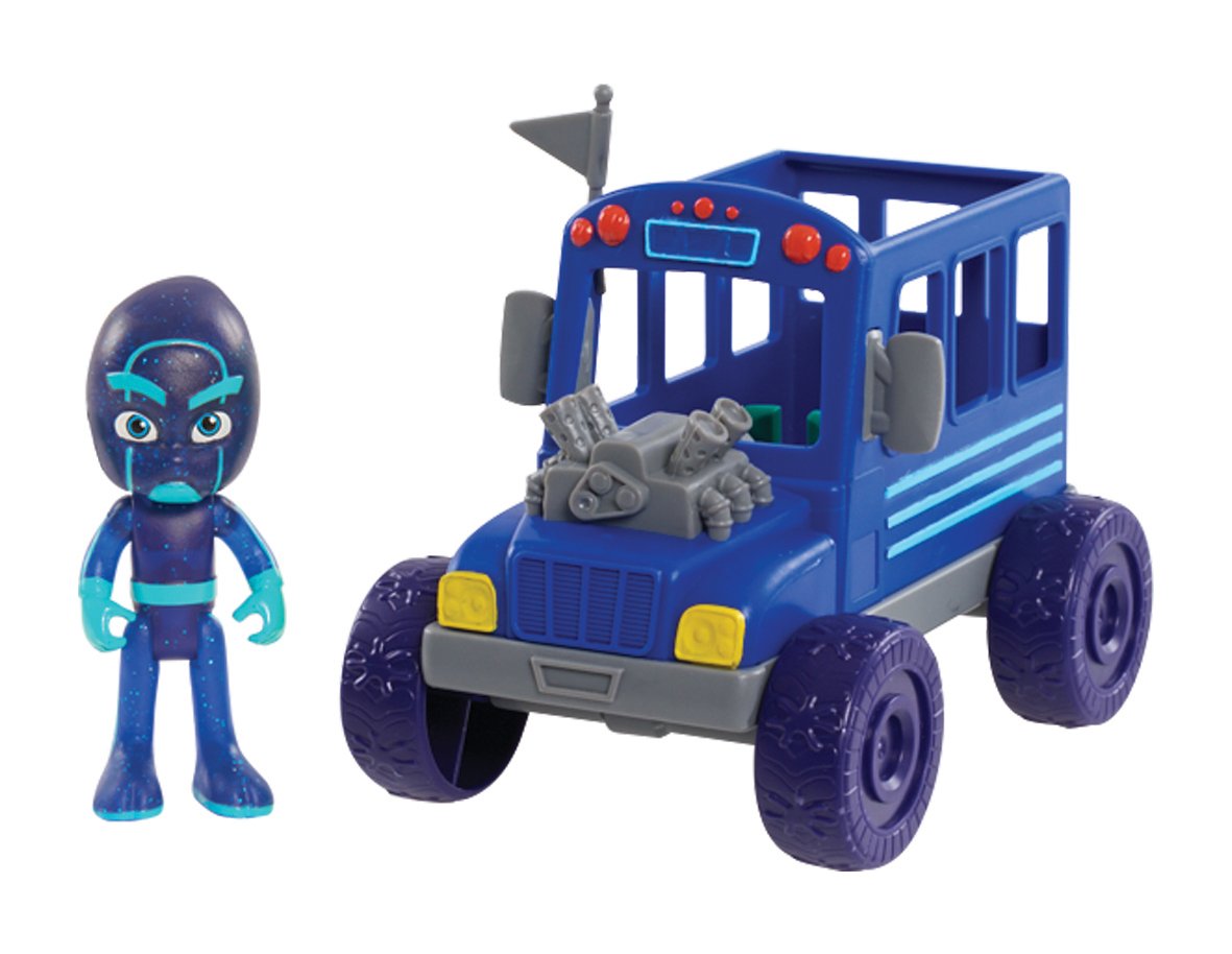 PJ Masks Vehicle & Figure - Night Ninja Bus, Blue