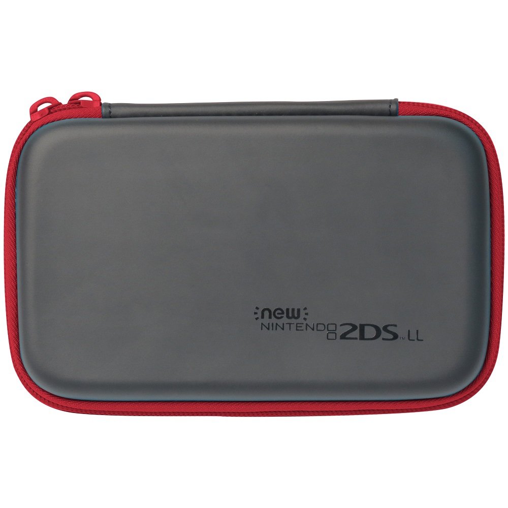 HORI [2DS LL corresponding] Slim Hard Pouch for New Nintendo 2DS LL Black × Red