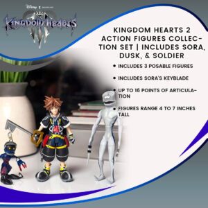 Diamond Select Toys Kingdom Hearts Select: Sora, Dusk, & Soldier Action Figure Set