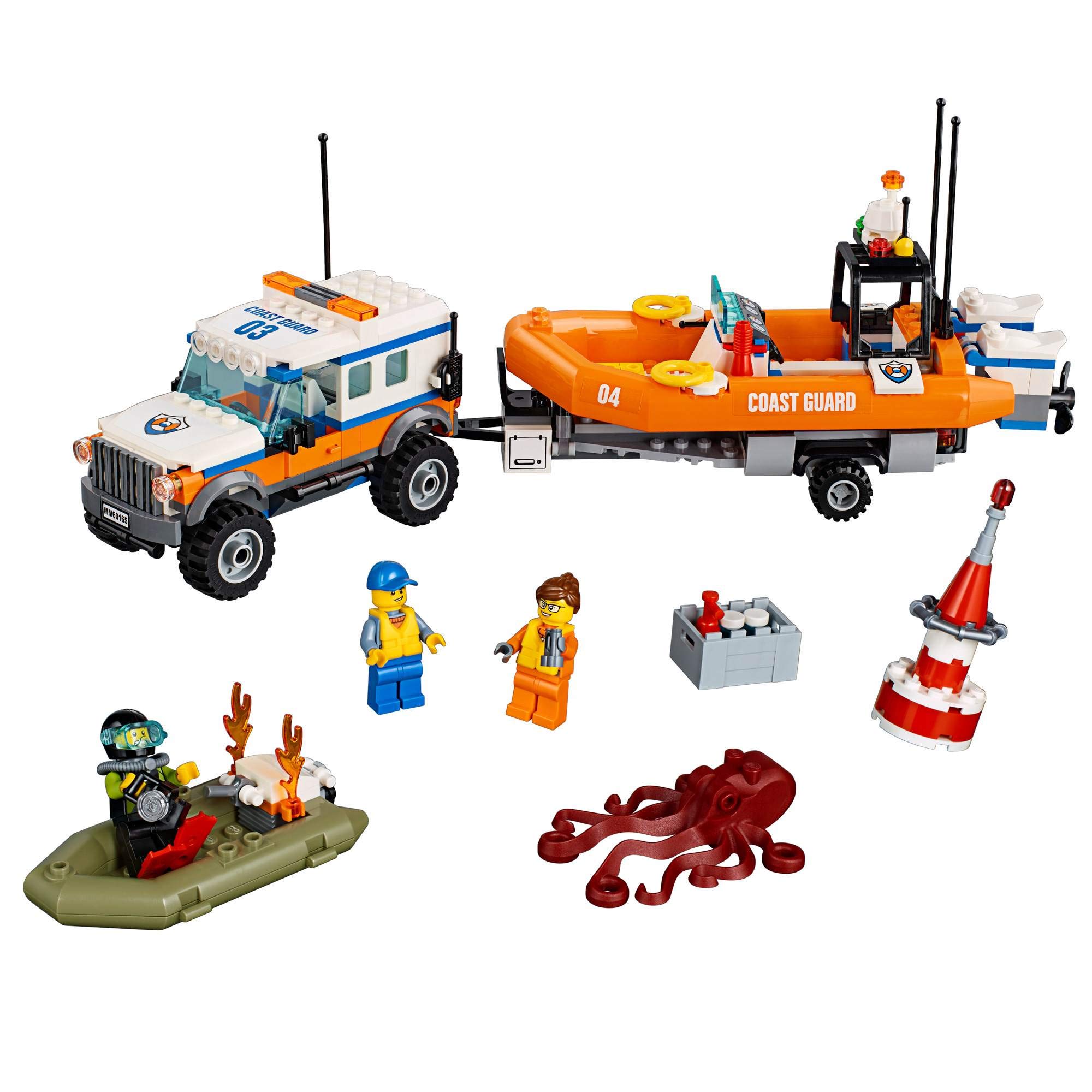 LEGO City Coast Guard 4 x 4 Response Unit 60165 Building Kit (347 Piece)