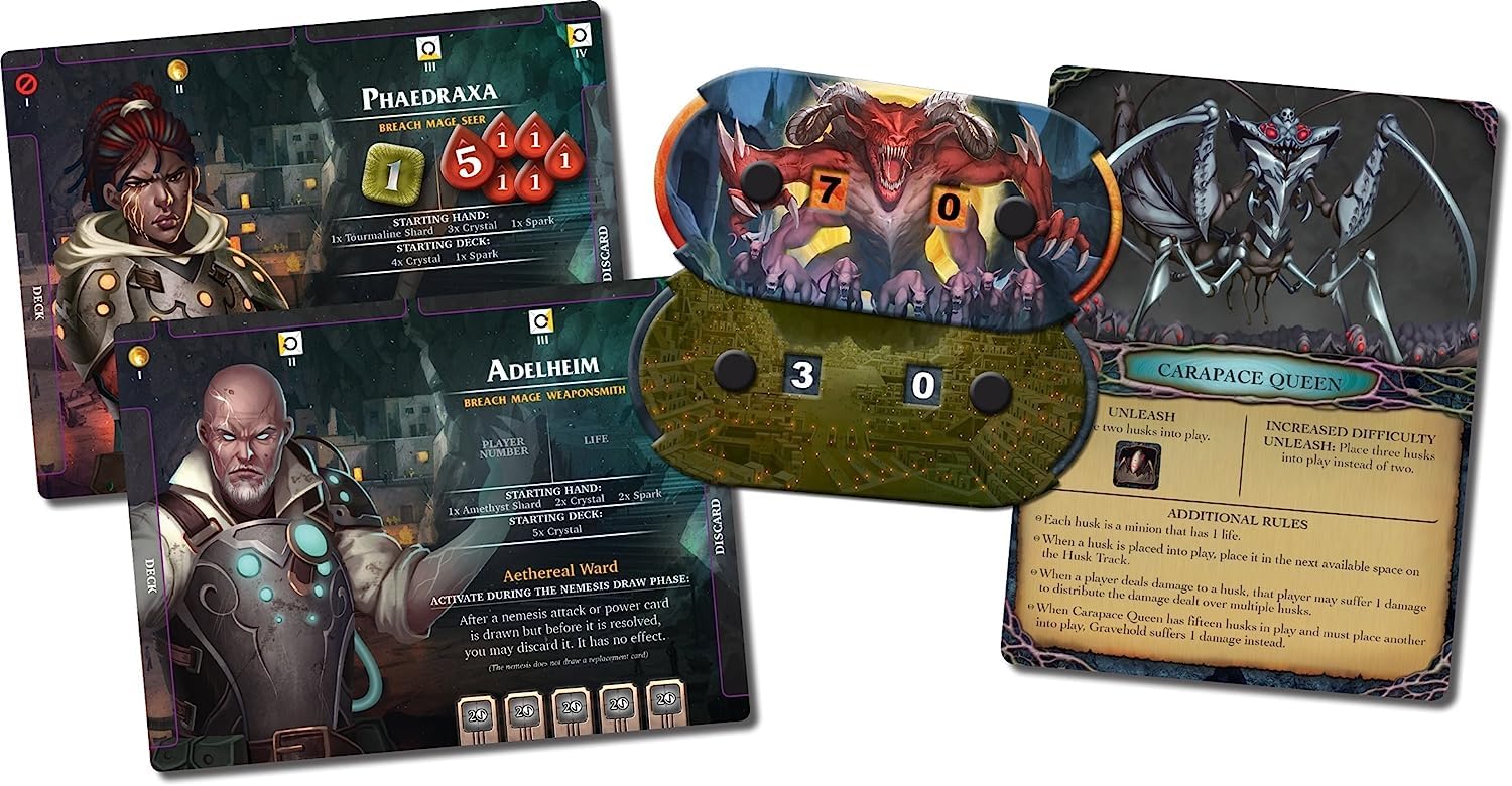 Aeon's End 2e - Cooperative Deck Building Card Game for Game Night, 1 – 4 Players Teens, 14+ and Adults - Science Fiction & Fantasy Strategy Board Game - 60 Min Play Time - Indie Boards and Cards