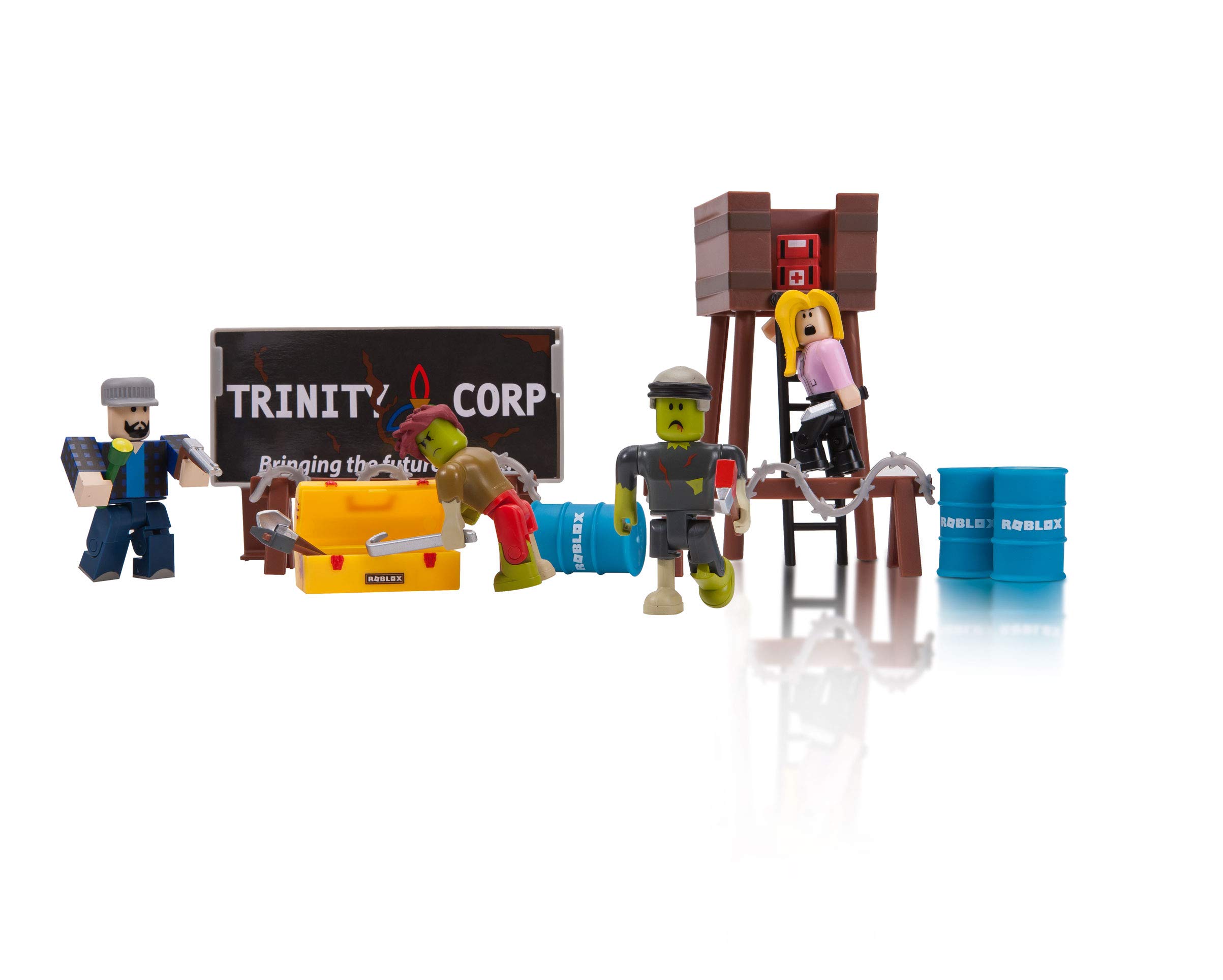 Roblox Action Collection - Zombie Attack Playset [Includes Exclusive Virtual Item]