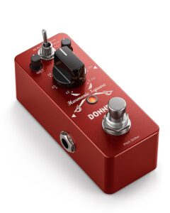 donner octave guitar pedal, harmonic square digital octave mini pedal pitch shifter 7 shift types 3 tone modes sharp detune flat true bypass