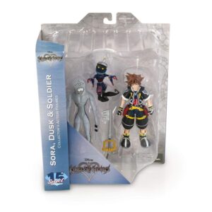 Diamond Select Toys Kingdom Hearts Select: Sora, Dusk, & Soldier Action Figure Set