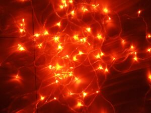 orange string lights, 164ft/50m 300 led orange lights,8modes,ldtx ul certified fairy ambiance lighting for wedding,party,garden,patio,yard,home,parties, halloween