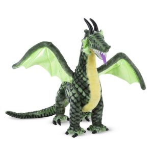 melissa & doug lifelike plush giant winged dragon stuffed animal (36 x 40.5 x 16 in)