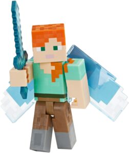 mattel minecraft alex with elytra basic figure