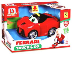 bb junior play & go ferrari touch & go, assorted cars, 1-pack, red