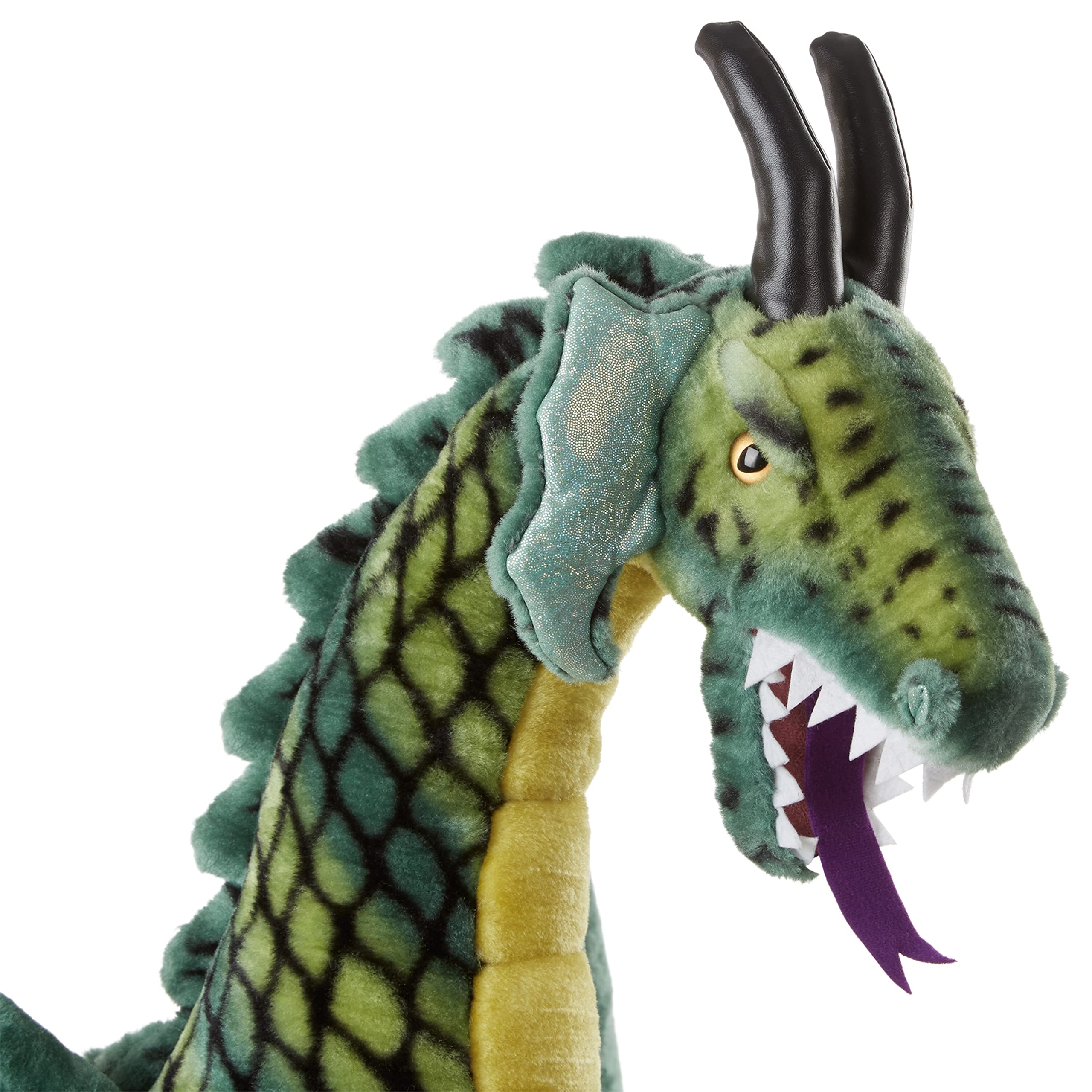 Melissa & Doug Lifelike Plush Giant Winged Dragon Stuffed Animal (36 x 40.5 x 16 in)