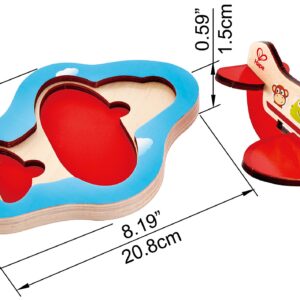 Hape 3D Airplane Puzzle Game, Multicolor, 5'' x 2''