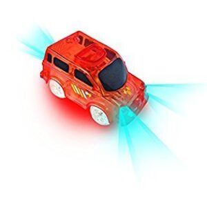 Mindscope Twister Tracks Neon Glow in The Dark Add On Emergency Car Series Set of 2 (Police Car and Fire Truck)